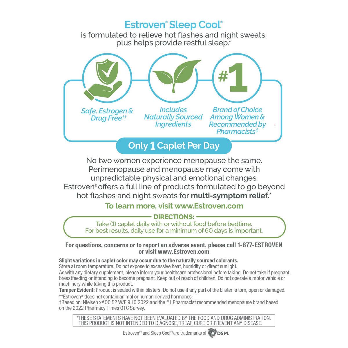 Estroven® Menopause Relief with Sleep Cool® (Includes Melatonin)