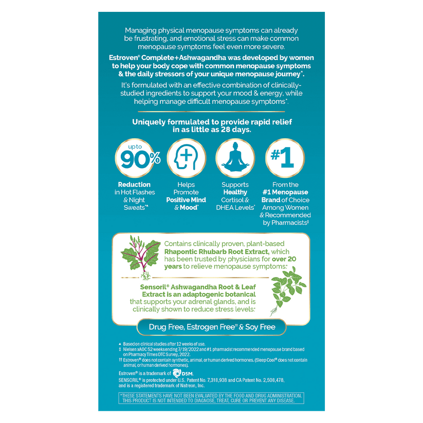 Estroven® Complete Menopause Relief + Ashwagandha